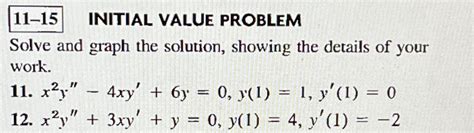solved initial value problemsolve and graph the solution