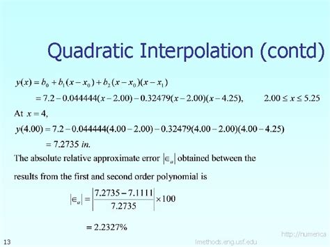 Newtons Divided Difference Polynomial Method Of Interpolation Computer
