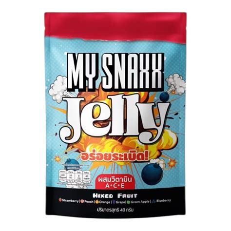 My Snaxx Jelly เยลลี่ผลไม้วิตามิน รสผลไม้รวม 40g Shopee Thailand