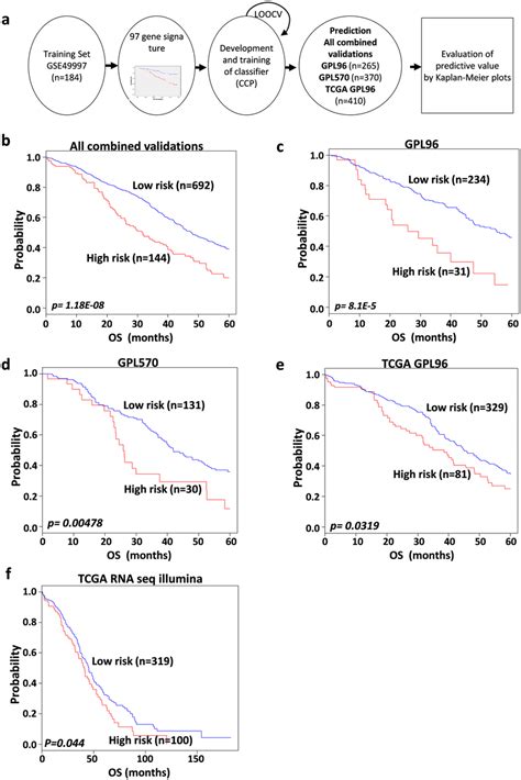 The Prognostic Significance Of The 97 Gene Signature In All Combined