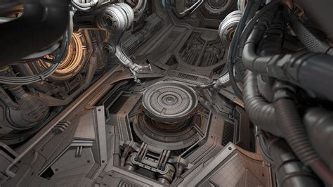 Sci Fi Assembly Lab Rigged 3d Model Animated Rigged Cgtrader