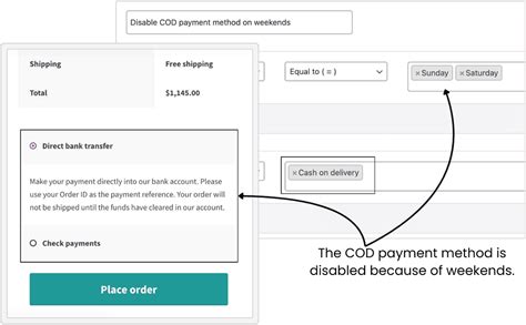 Conditional Payments For Woocommerce Thedotstore