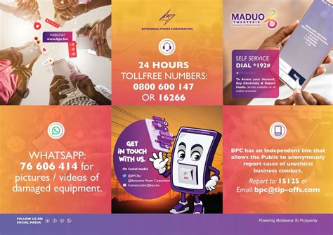 Please Use The Contact Botswana Power Corporation Facebook