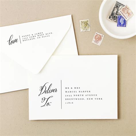 Printable Wedding Envelope Template Instant Download