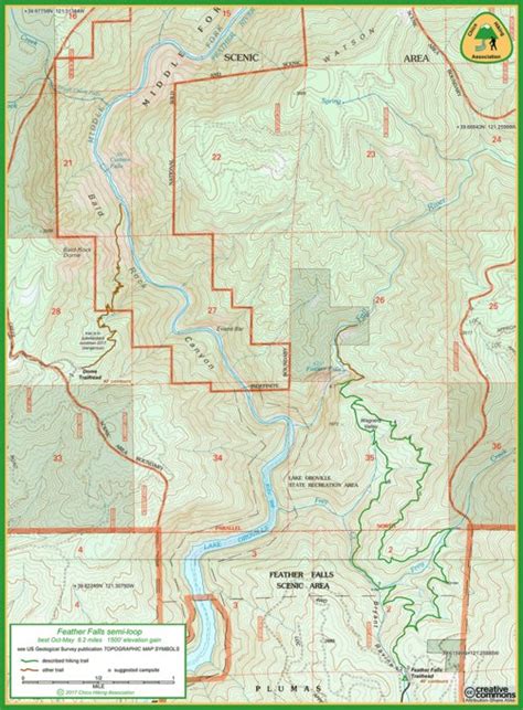 Feather Falls Trail Map By Sacramento Valley Hiking Conference Avenza Maps Avenza Maps