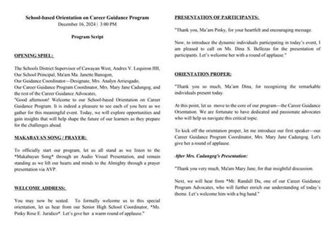 161310387 Script For Induction Program Pdf