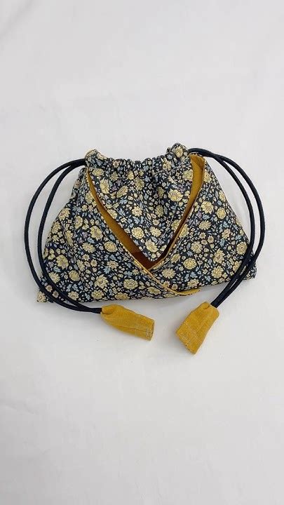간단하게 보자기 스트링 파우치 만들기 🌼 Handmade String Pouch Handmade Sewing 재봉틀