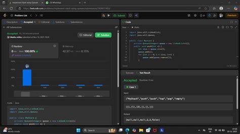 100daysofcode Day57 100daysofcode Leetcode Java Datastructures