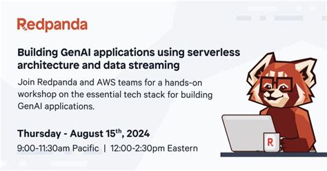 redpanda data on linkedin aws genai streamingdata