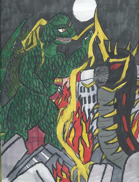 Godzilla Vs Battra Larva By Theprofburg On Deviantart