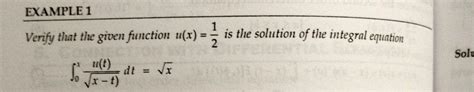 Solved EXAMPLE Verify That The Given Function U X Is Chegg