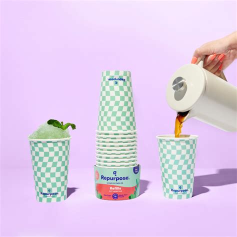 Compostable 16 Oz Hot And Cold Cups Repurpose