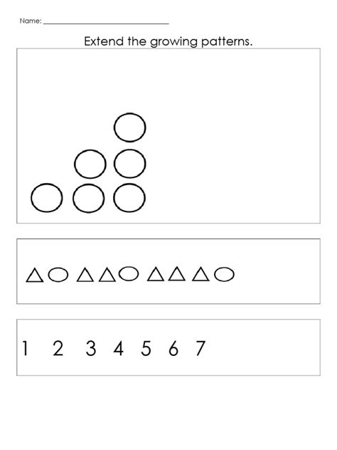 Growing Patterns Worksheet Pdf