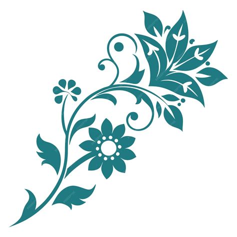 Premium Vector Floral Corner Shape