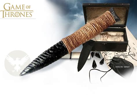 Officially Licensed Game Of Thrones Nights Watch Dragon Glass Dagger