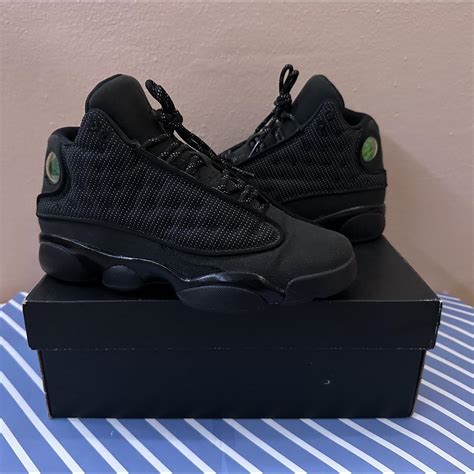 Jordan 13 Retro Black Cat Size 65 Mens Or 85 Depop