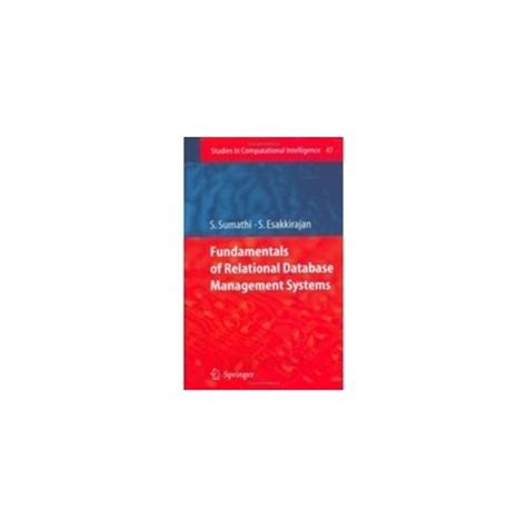 Buy Fundamentals Of Relational Database Management Systems