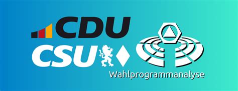 Politikwechsel Für Deutschland” Das Wahlprogramm Der Cducsu Funklust