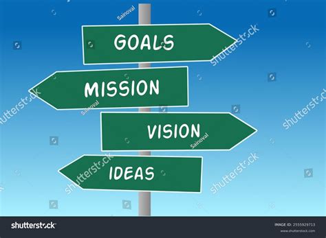 Direction Board Design Road Sign Template Stock Vector Royalty Free