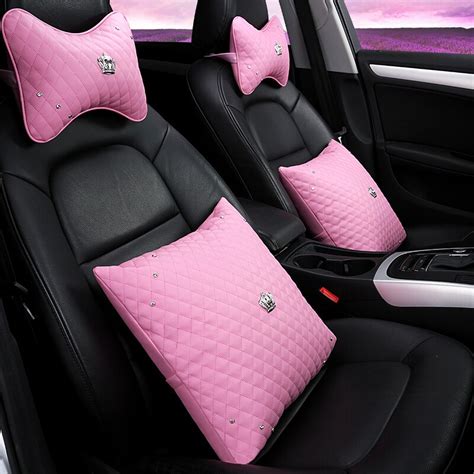 Reposacabezas De Coche Con Patrón De Diamantes Par Grandado