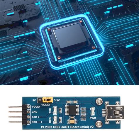 2024 usb to uart ttl module usb mini ab connector 3 power mode 3 led