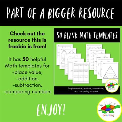 Free Number Bond Blank Math Templates Mats For Numbers Addition