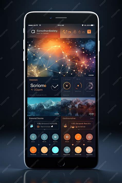 Premium Photo Mobile App Ui Mockup Generate A Sleek And Modern Ui
