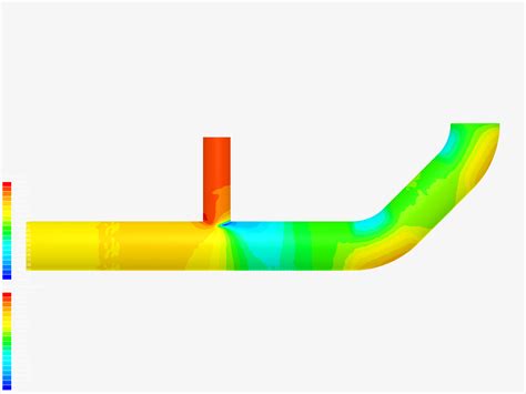 Pipe Flow With Two Inlets By Jordanwalks2002 Simscale