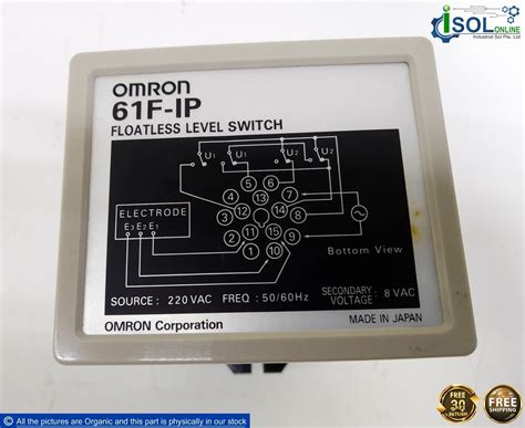 Omron 61f Ip Floatless Level Switch Plug In Type 8vac Liquid Level
