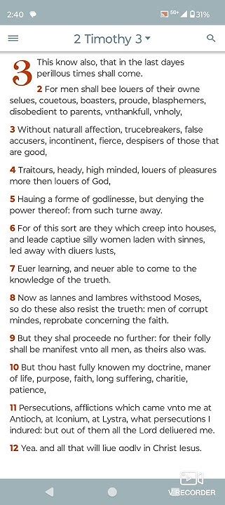 Sitdown Lessonthe Book 📚 Of 2nd Timothy Chapter 3 And Through Verse 1