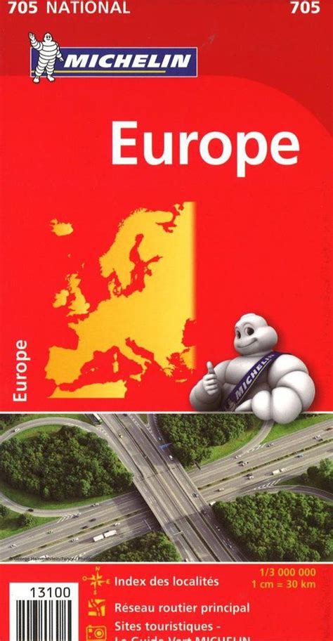 Europe 705 By Michelin Maps And Guides Europe Map Europe Folded Maps