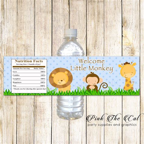Free Printable Jungle Water Bottle Labels Download Free Printable Jungle Water Bottle Labels