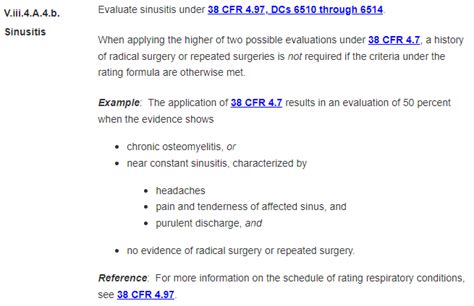 Sinusitus Rating And Impact Of Surgery R Veteransbenefits