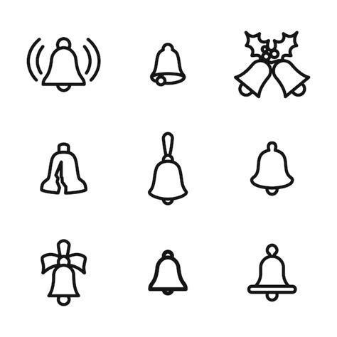 Premium Vector Bell Vector Icons Simple Illustration Set Of 9 Bell Elements Editable Icons Can