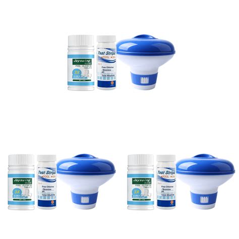 Pastillas Limpiadoras Para Piscinas Spa Con Dispensador Cloro Kit Papel
