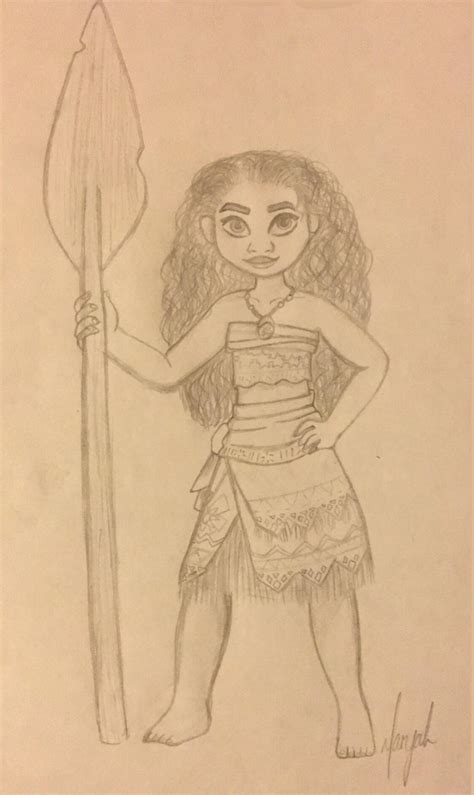 Moana Sketch By Miolet100 On Deviantart