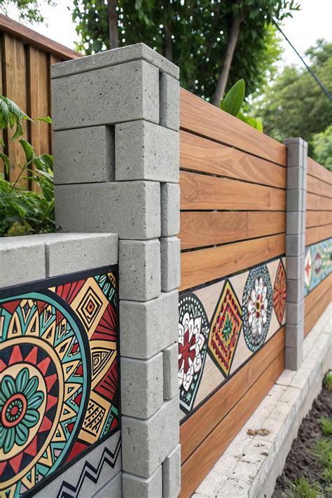 19 Stylish Cinder Block And Wood Fence Ideas Alderlight