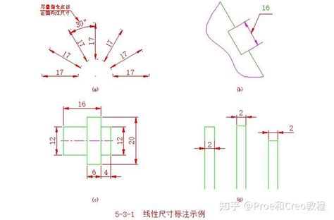 工程图绘图标准 尺寸标注 知乎