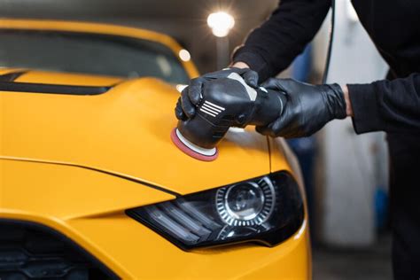 Premium Photo Hands Of Professional Car Service Worker With Orbital