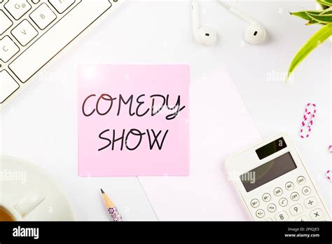 Handwriting Text Comedy Show Concept Meaning Funny Program Humorous Amusing Medium Of