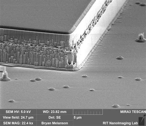 Trench Isolation For Passive Matrix Micro Led Displays ~6um Of Gan Epi Is Etched To The