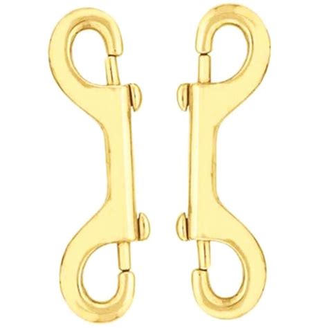 2 Pack 4 34 Solid Brass Double Ended Bolt Snap Industrial And Scientific