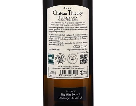 Château Thieuley Blanc Bordeaux 2023