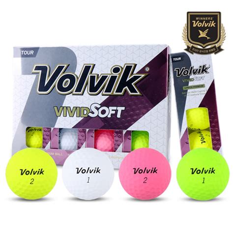 포스티 볼빅 비비드소프트 3피스 칼라골프공 1더즌12구
