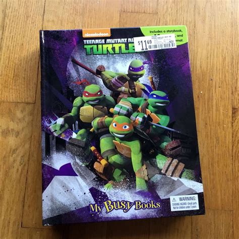 2016 Tmnt Teenage Mutant Ninja Turtles My Busy Book Sealed With