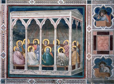 乔托壁画《圣灵降临》高清大图图片下载 艺作库网