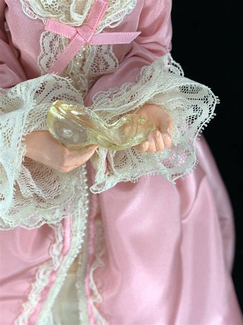 Vintage 1986 Simpich Cinderella Pink Dress Crystal Slipper Htf 58