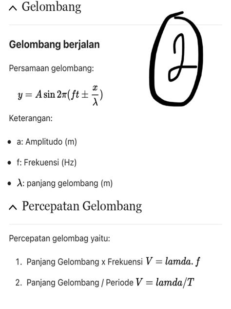 Rumus Gelombang Dan Frekuensi Pdf Sains And Matematika