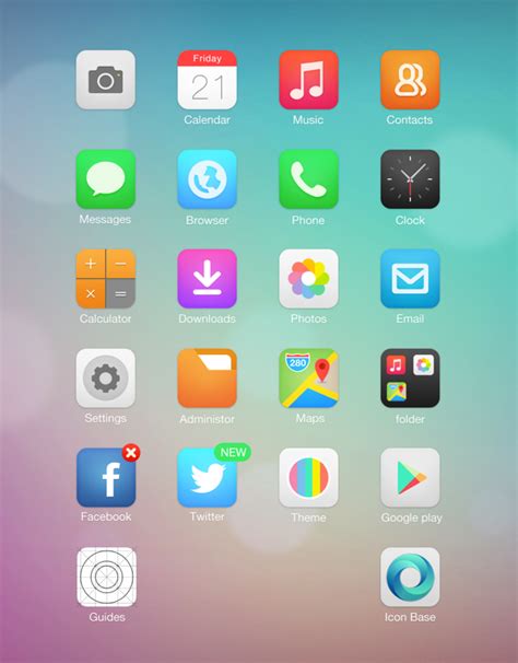 Simple Icon Ios Google Play Browser Android Icons Messages Flat Design