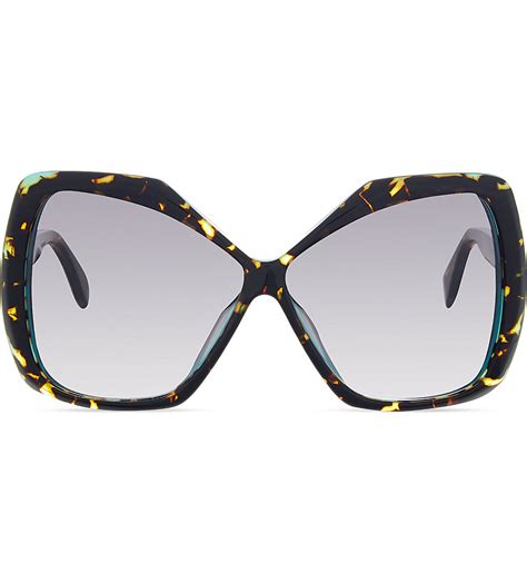 Fendi Tortoise Rectangular Sunglasses Fashionandstylepolice